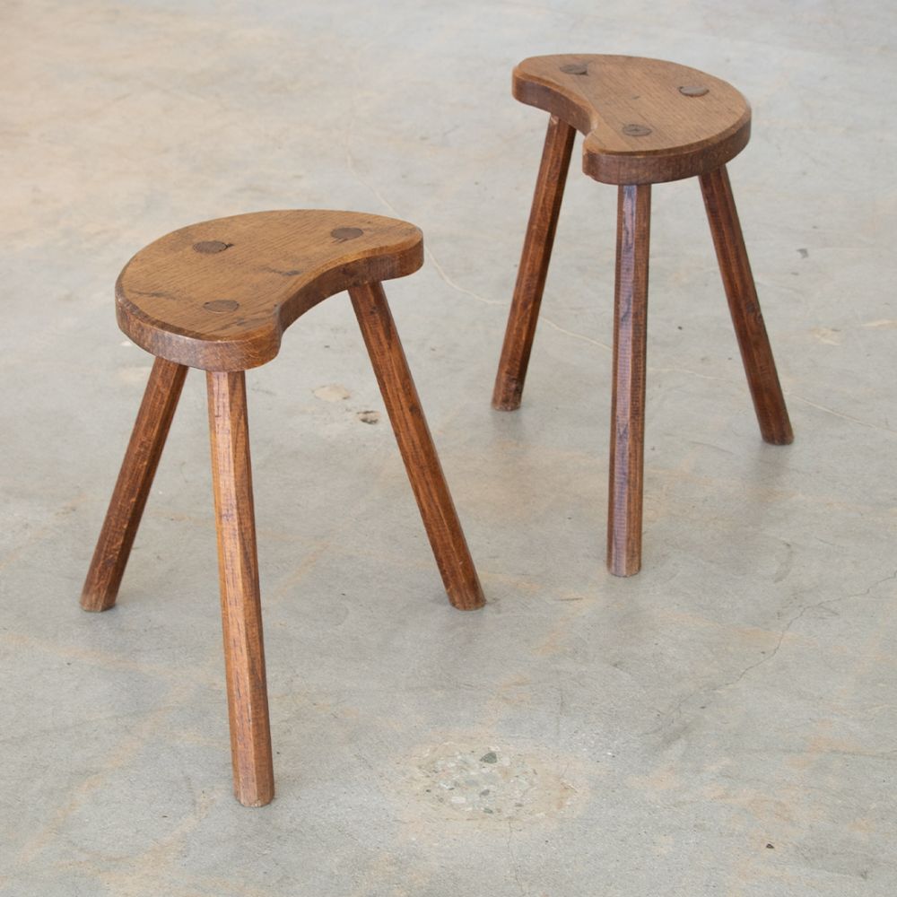 Panoplie - French Wood Tripod Stool