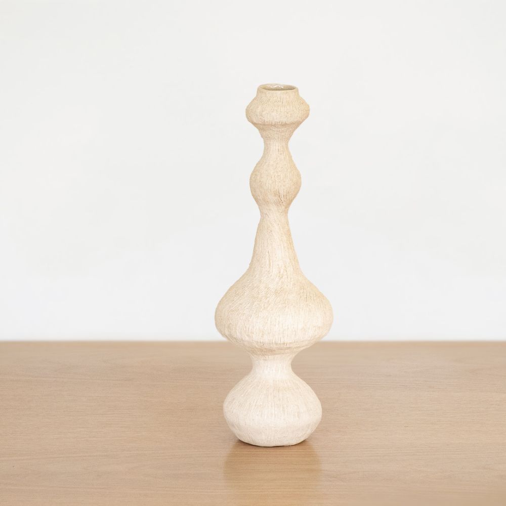 Panoplie - Textured Ra Vessel, Cream