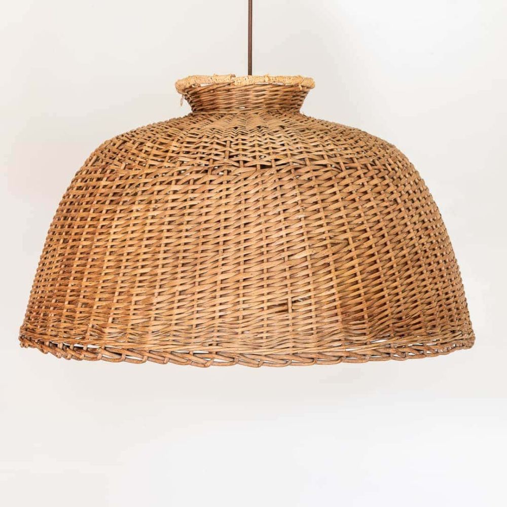 Panoplie - Large French Wicker Dome Light