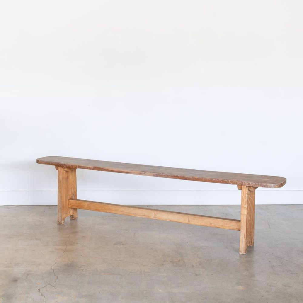 Panoplie - French Rustic Oak Bench