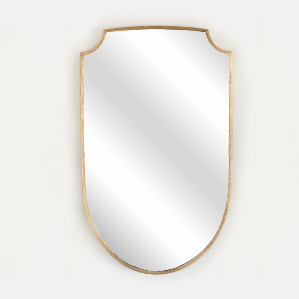 Panoplie - Italian Brass Shield Mirror