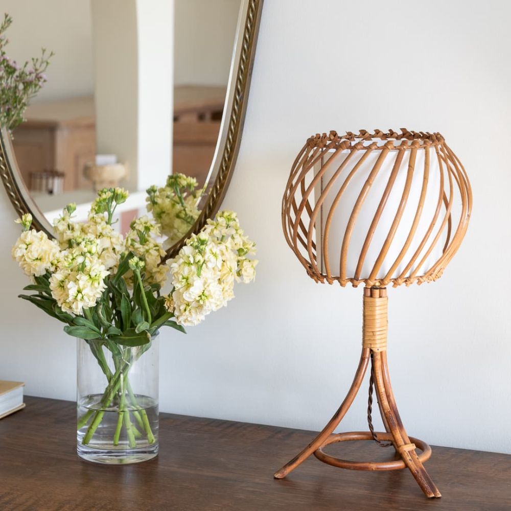 Panoplie - French Rattan Orb Table Lamp