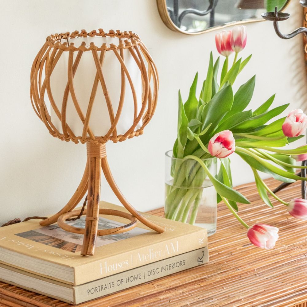 Panoplie - French Rattan Orb Table Lamp