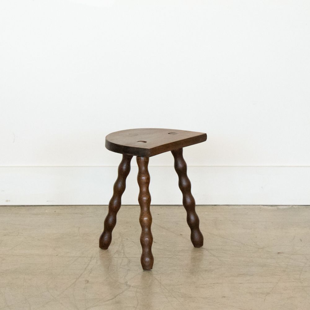 Panoplie - Short French Wood Tripod Stool