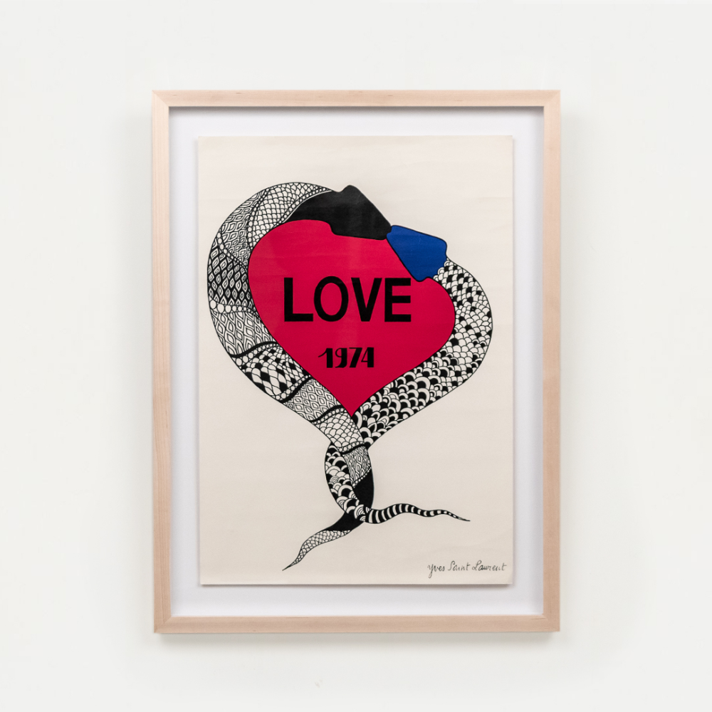 Panoplie - Yves Saint Laurent Love Poster, 1974