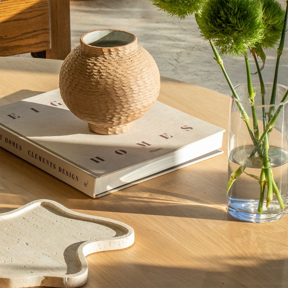 full moon designed vase