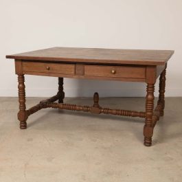 Panoplie - French Carved Wood Partners Desk