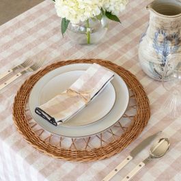 Panoplie - Vintage Vichy Napkin in Pink, Set of Two