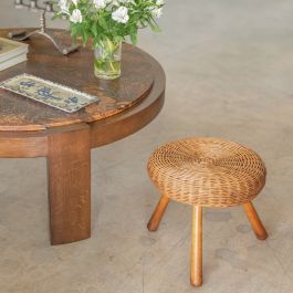 Panoplie - Large Wicker Stool by Tony Paul