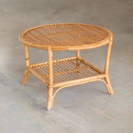 Panoplie - Circular Italian Rattan Side Table